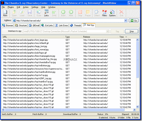 Hack website using BlackWidow - Pro Hack